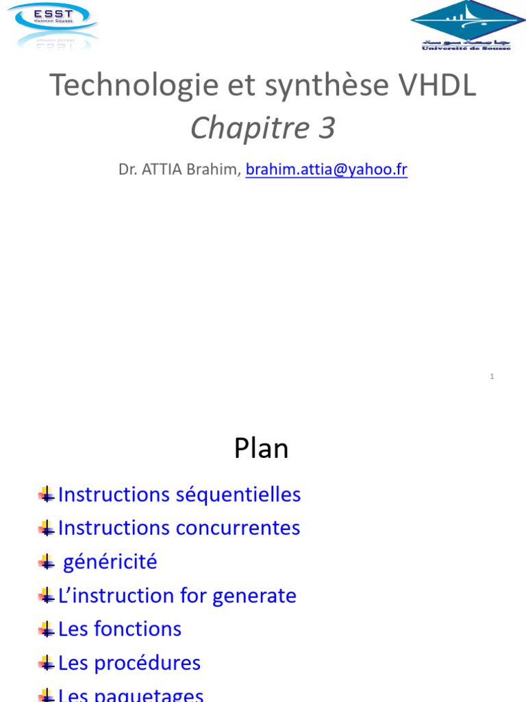 Chapitre 3 | PDF | Vhdl | Digital Electronics