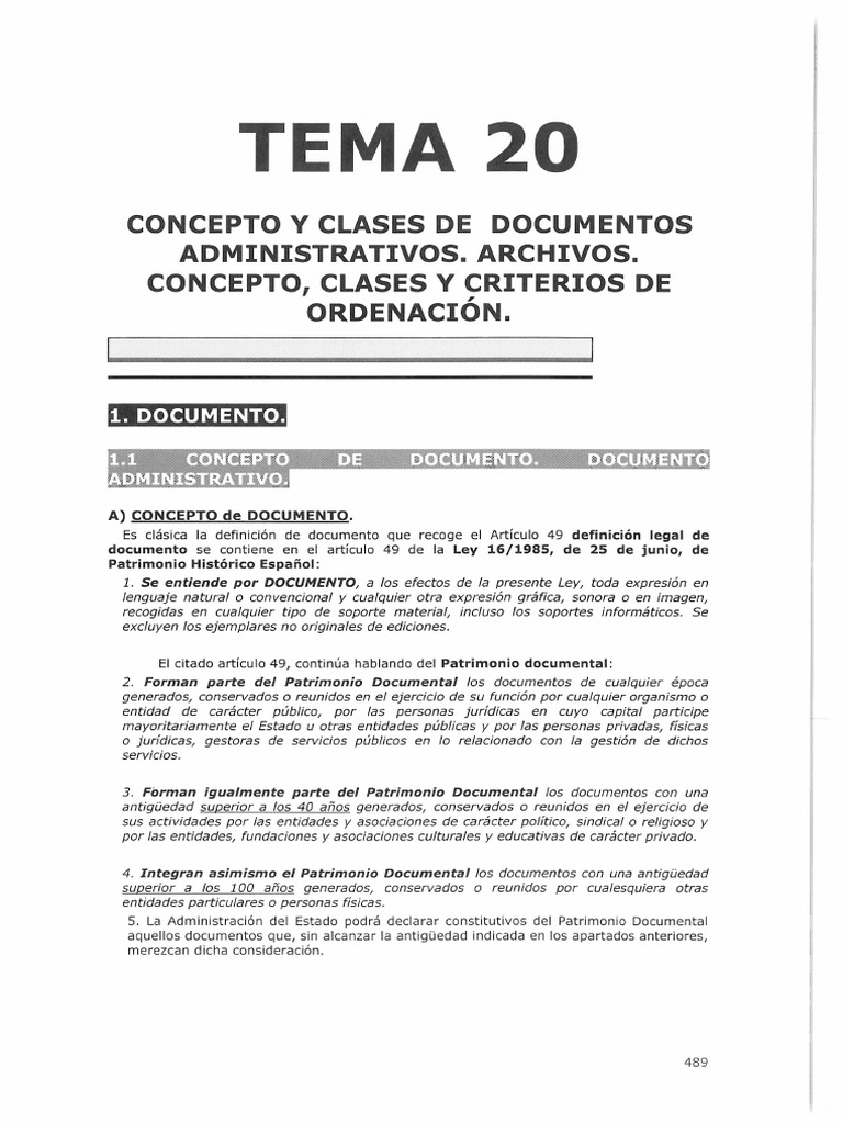 Tema 20 | PDF