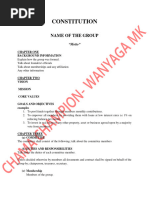 Sample CBO Constitution | PDF | Constitution | Legal Documents