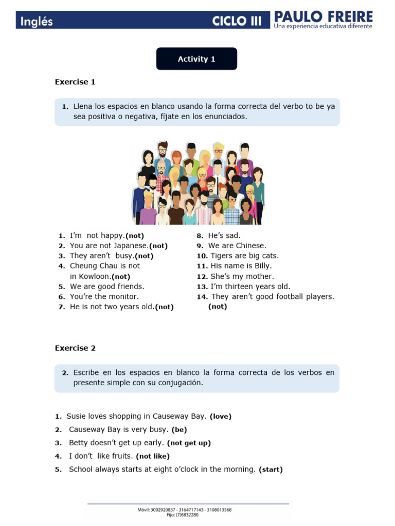 English Grammar Exercises: Present Simple | PDF