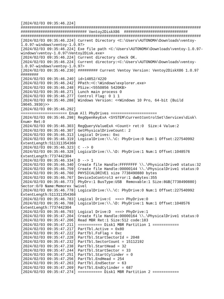 Log | PDF | Ibm Pc Compatibles | Computing