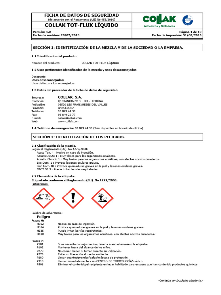 Flux Liquido 2 | PDF | Química