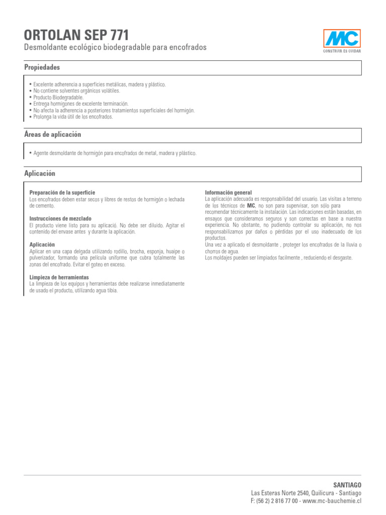 Ortolan SEP 771 | PDF | Hormigón | Agua