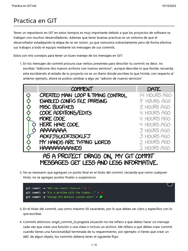 Practica en GIT | PDF | Informática | Ingeniería de software