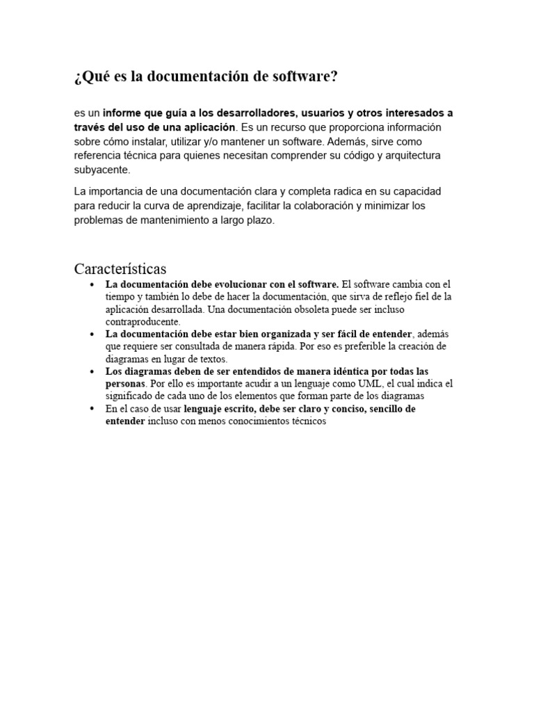 Qué Es La Documentación de Software | PDF