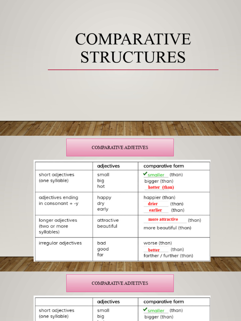 Comparative Structures | PDF