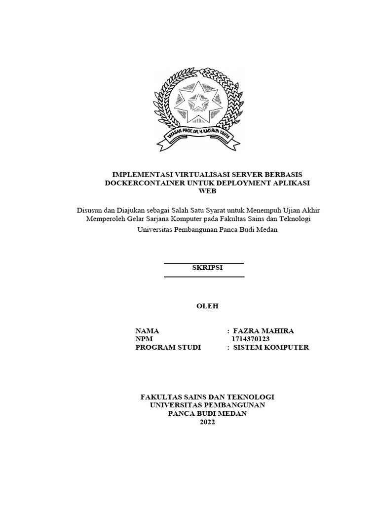 Virtualisasi Server dengan Docker untuk Web | PDF