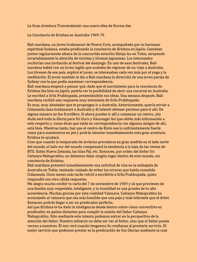 La Gran Aventura Trascendental | PDF