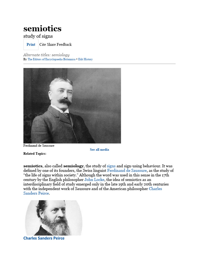 Leloarg Semiotics 1 Sept 2022 | PDF | Semiotics | Linguistics