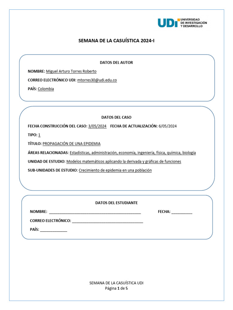 Planteamiento Caso Casuística - Miguel Arturo Torres Roberto. | PDF | Variable (Matemáticas ...