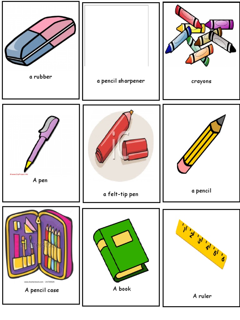 Classroom Objects Cards | PDF | Poetry