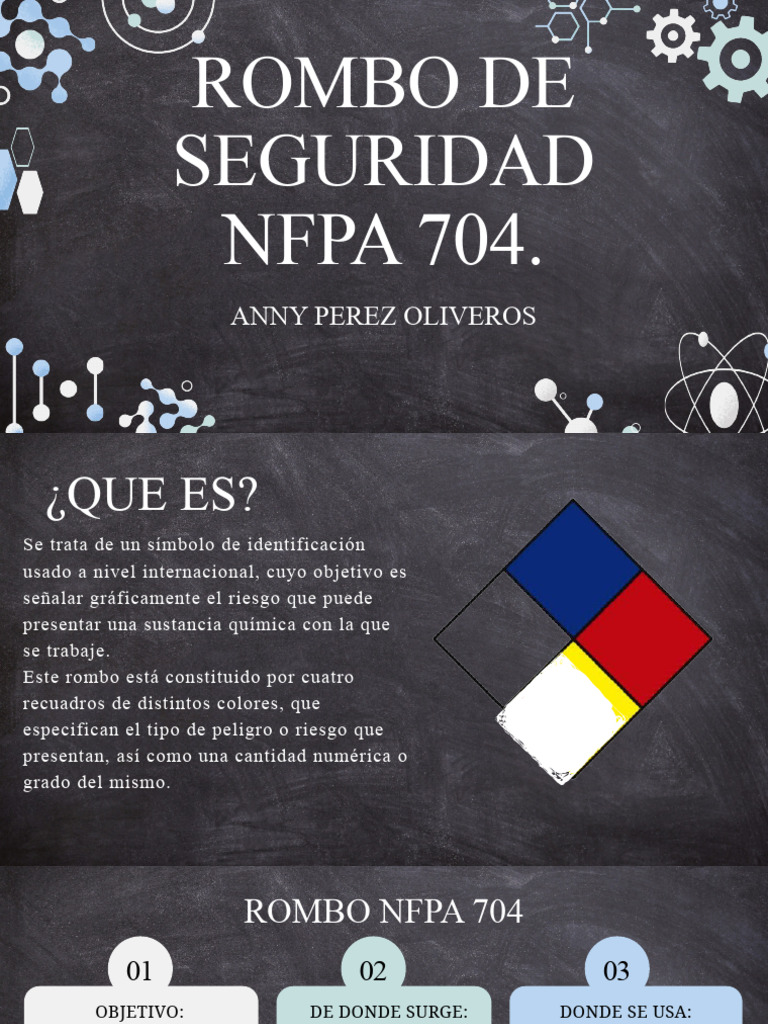 Rombo Nfpa 704 | PDF | Combustión | Materiales