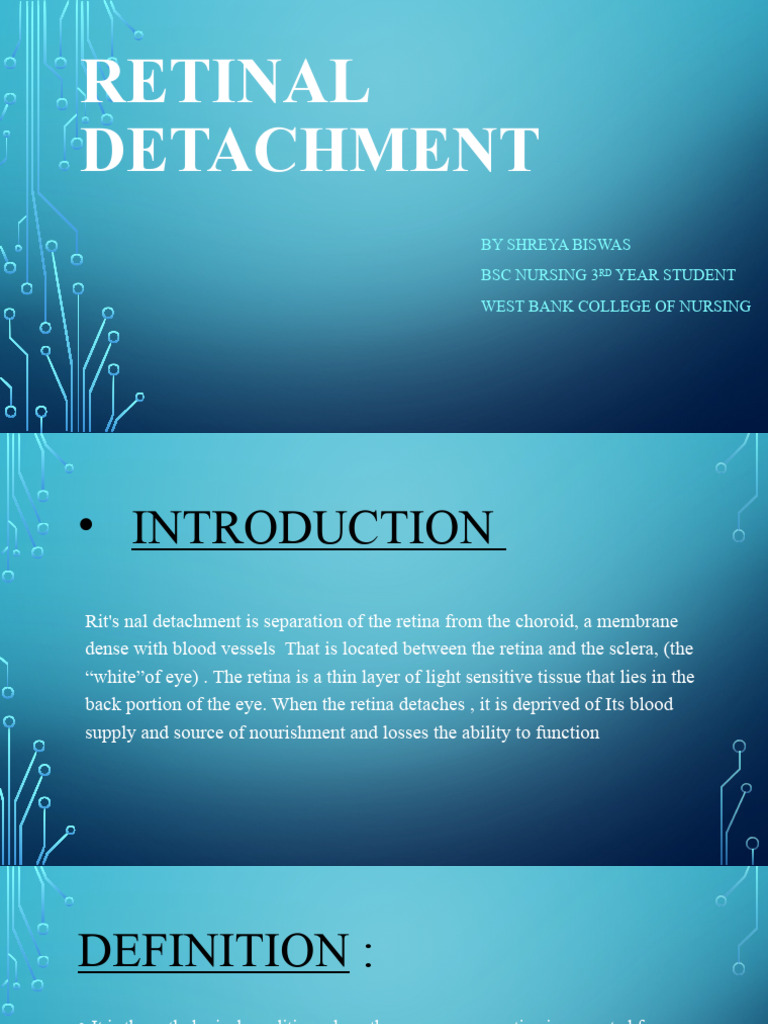 Retinal Detachment | PDF | Science & Mathematics