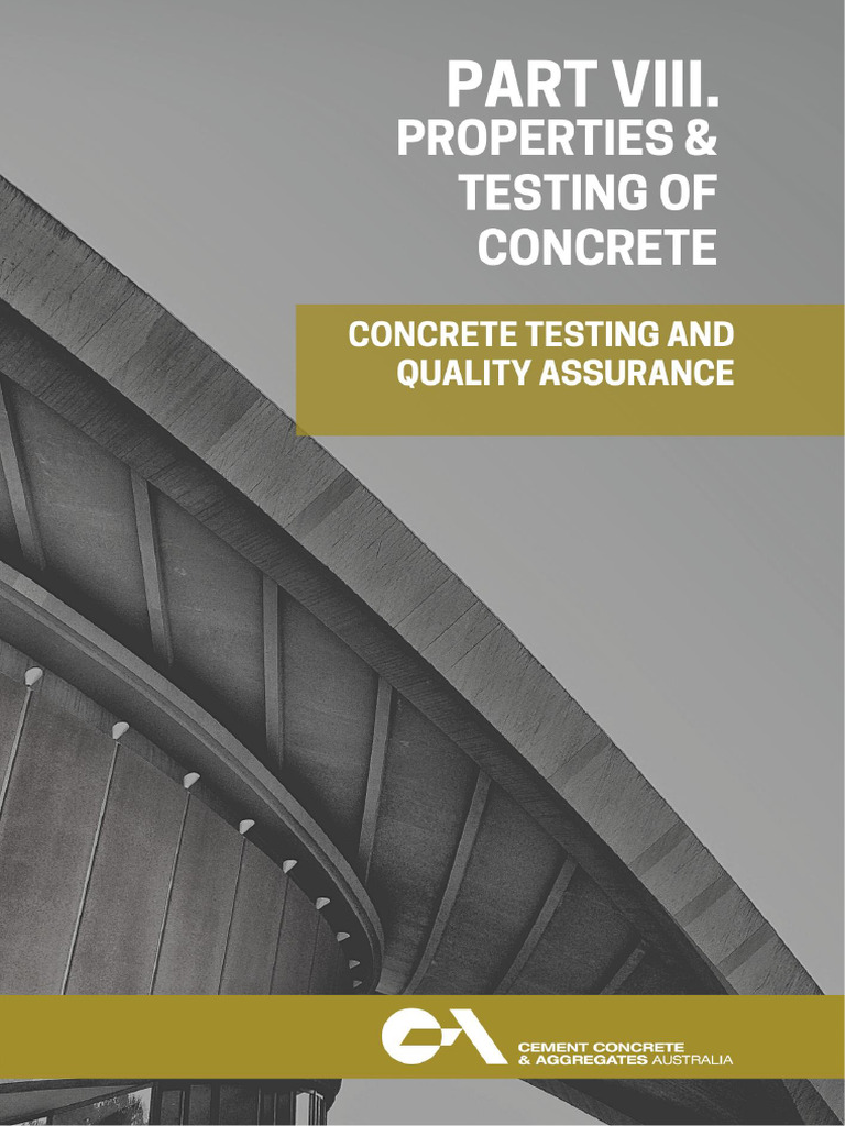 Part Viii - 26 - Concrete Testing and Quality Assurance GTCC 2020 | PDF ...