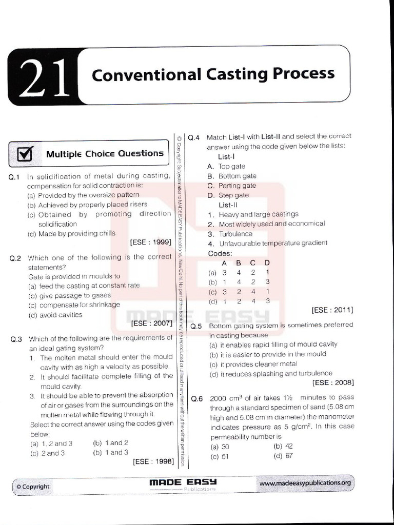 Casting Workbook | PDF