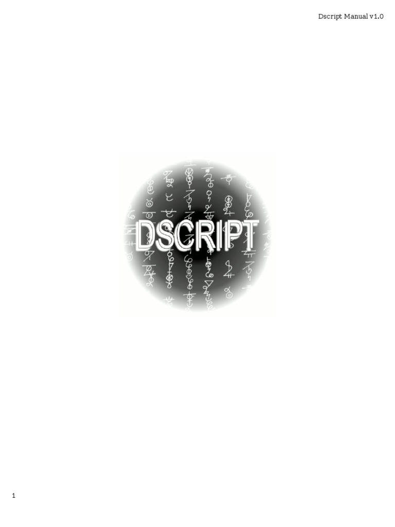 Dscript Manual | PDF | Calligraphy | Latin Alphabet