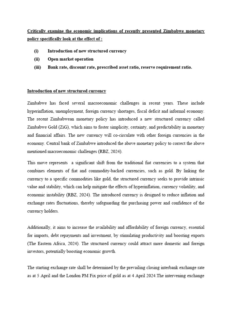 Mfdb Group Ass 735 Pdf Monetary Policy Open Market Operation