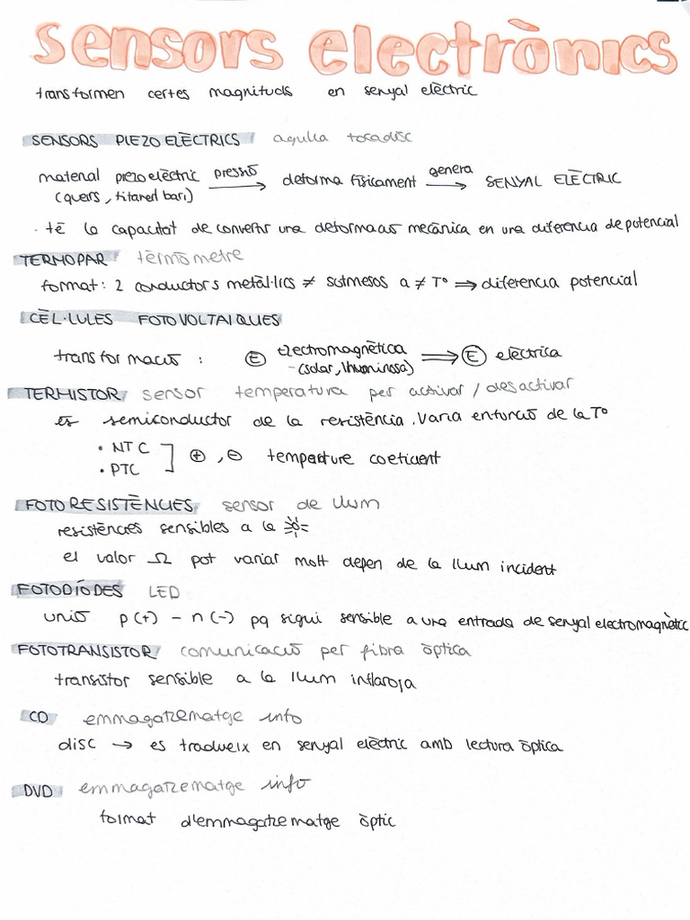 sensors electronics | PDF