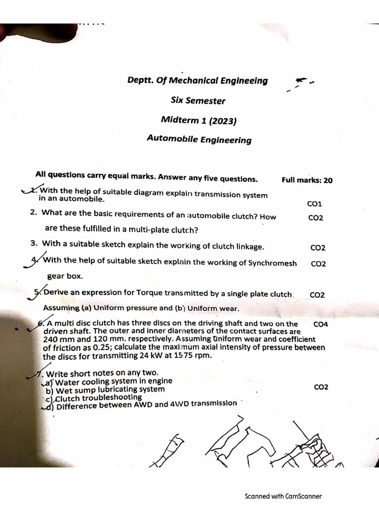 Mid Sem 1 2023 | PDF