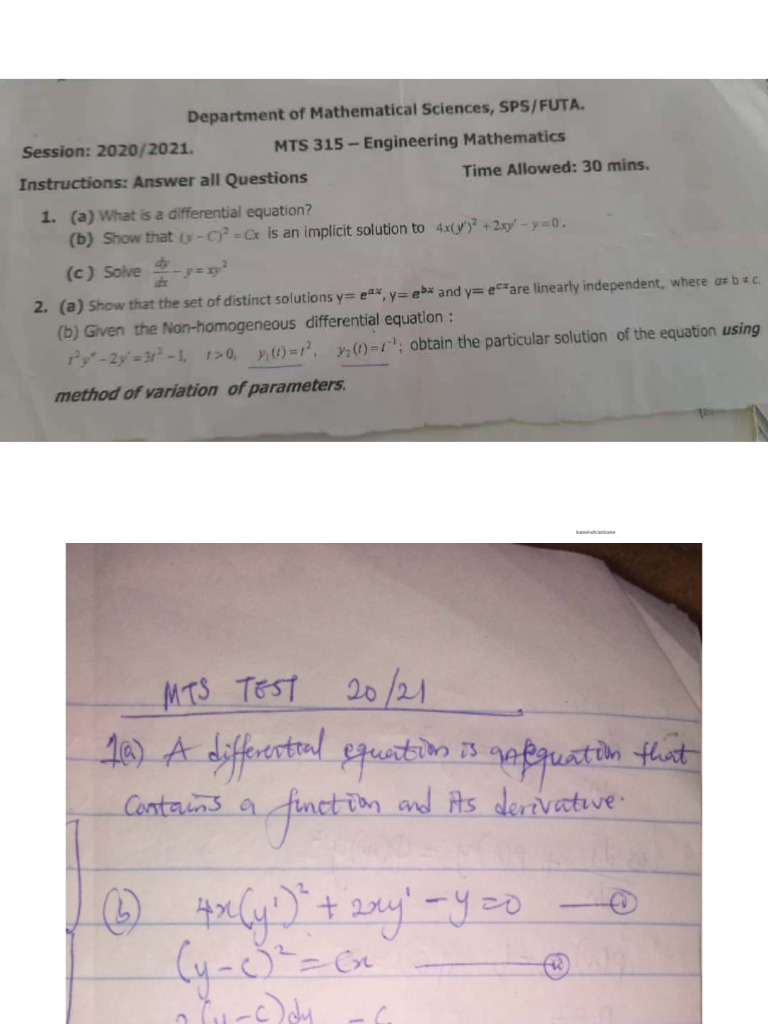 MTS Test 20 - 21 | PDF