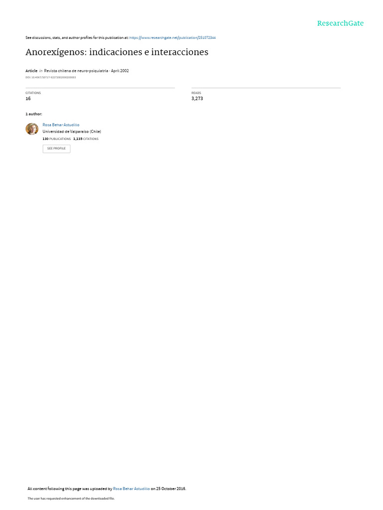 Anorexígenos: Uso y Efectos Secundarios | PDF | Inhibidor selectivo de ...