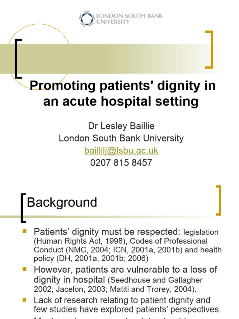 Dignity Champions O | PDF | Nursing | Hospital