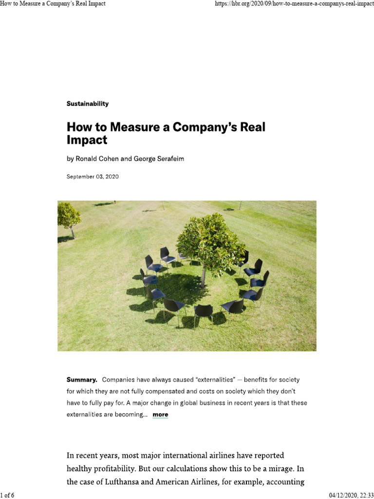 Measuring Corporate Impact Effectively | PDF