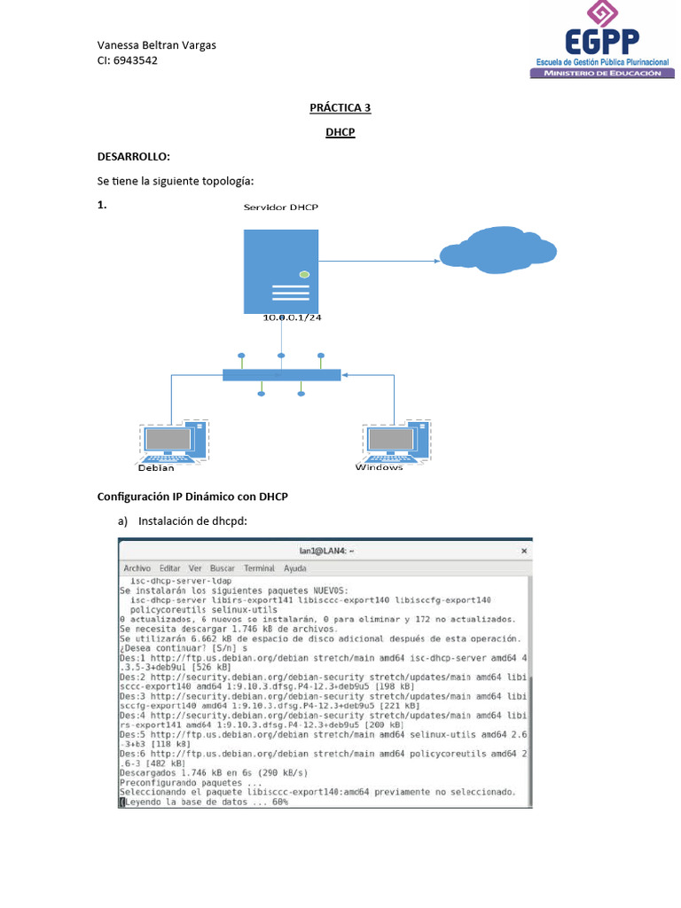 PRÁCTICA 3 Modulo5 | PDF | Dirección IP | sistema de nombres de dominio