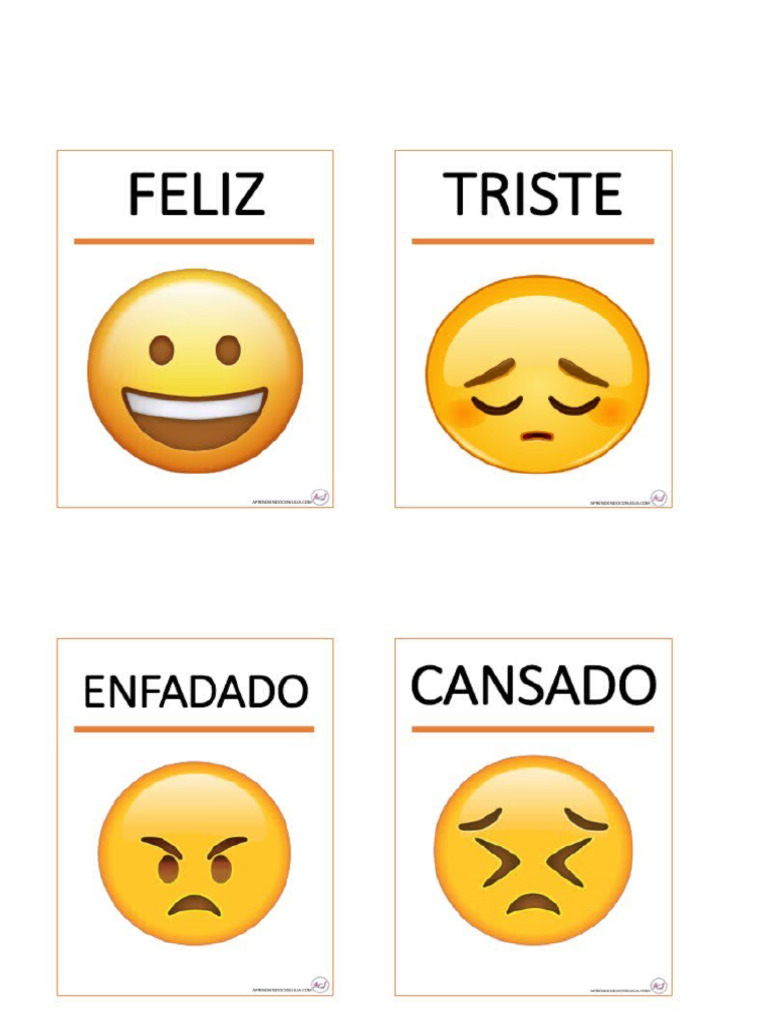 emociones imprimir | PDF