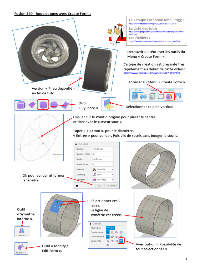 Création de roues avec Fusion 360 | PDF