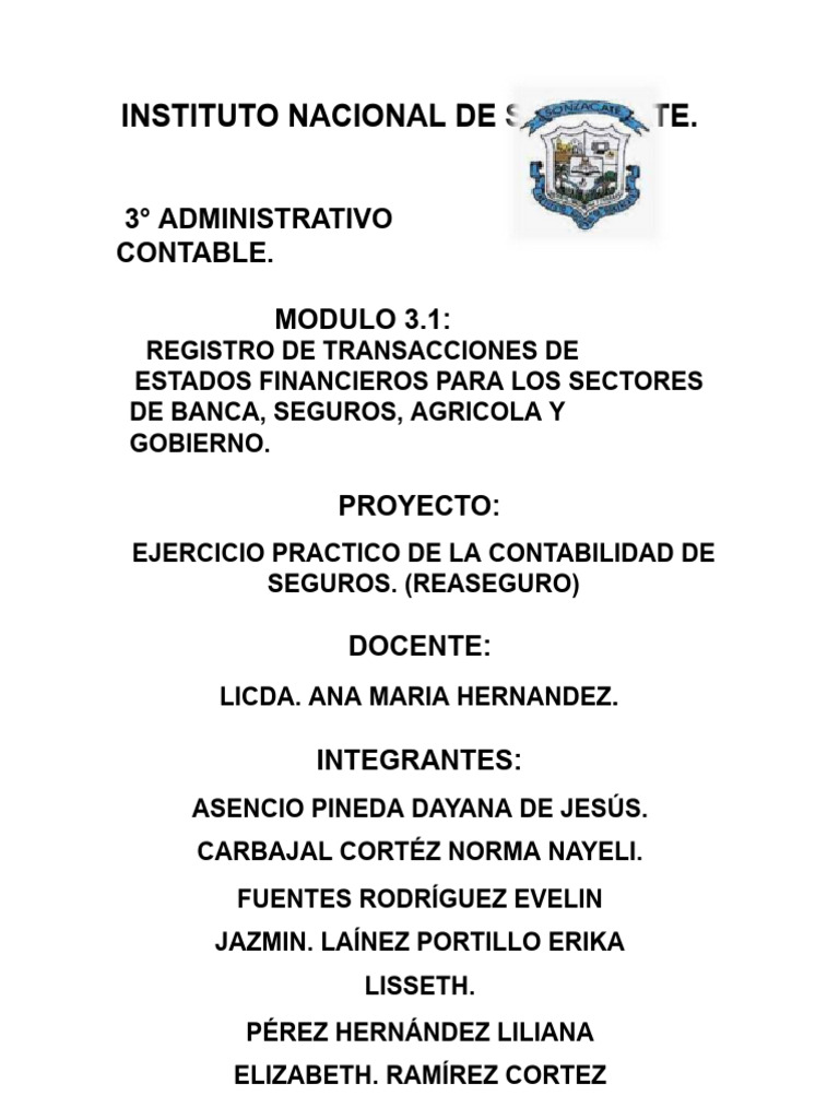 Contabilidad de Reaseguro en Seguros | PDF | Seguro | Póliza de seguros