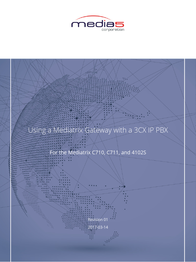 Using A Mediatrix Gateway With A 3CX IP PBX | PDF | Ip Address ...