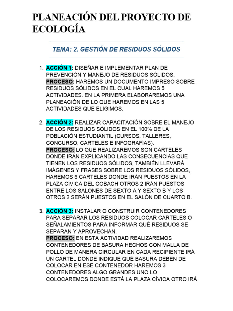TEMA RESIDUOS SOLIDOS-1-1 | PDF | Residuos | Compost