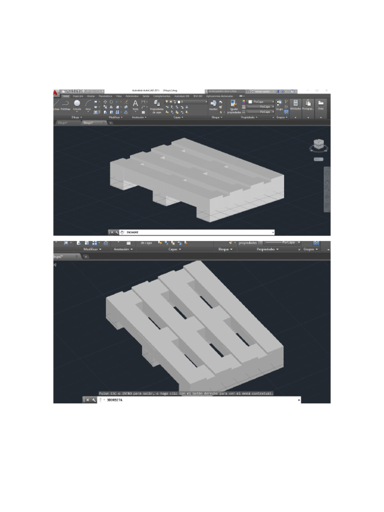 Tarima 3D Autocad | PDF