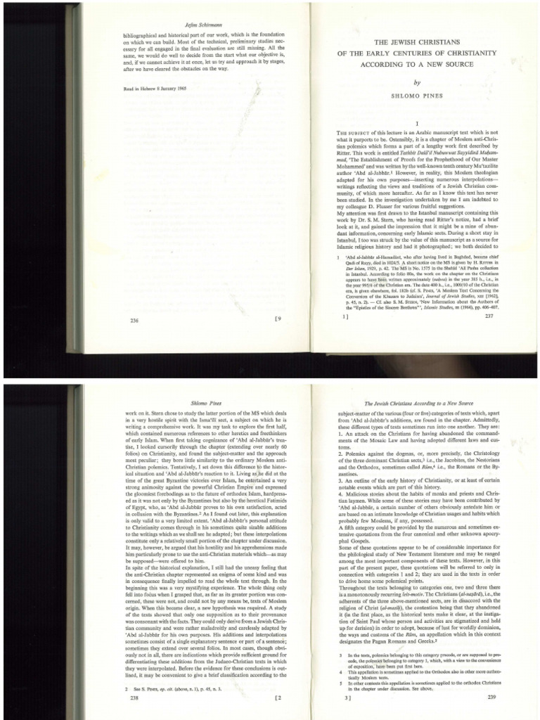 The Jewish Christians of The Early Centu | PDF