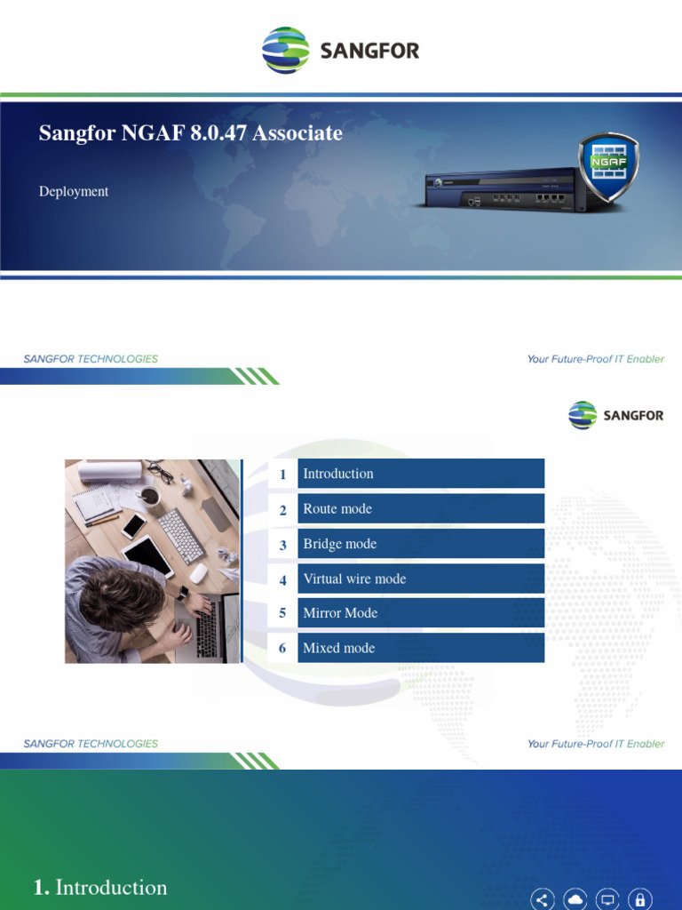 SANGFOR NGAF V8.0.47 Associate 2022 03 Deployment | PDF | Computer Network | Ip Address