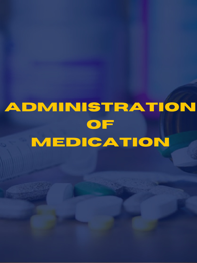 Med Administration Pdf Injection Medicine Syringe