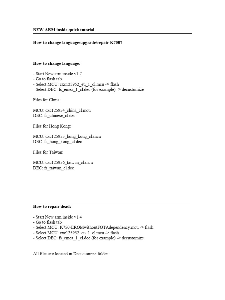 GTI New ARM inside user manual v1.2 | PDF | Computer File | Directory (Computing)