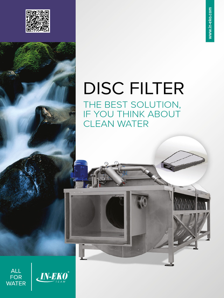Disc Filter Leaflet in Eko en | PDF | Filtration | Sewage Treatment