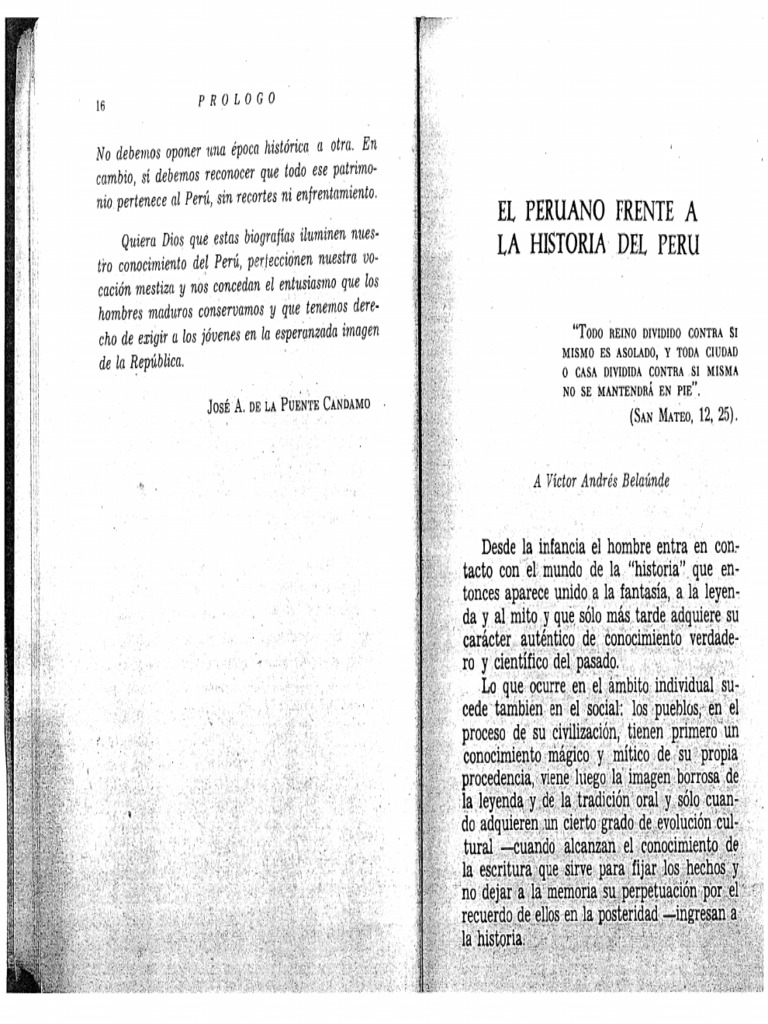 El Peruano Frente A La Historia Del Perú | PDF