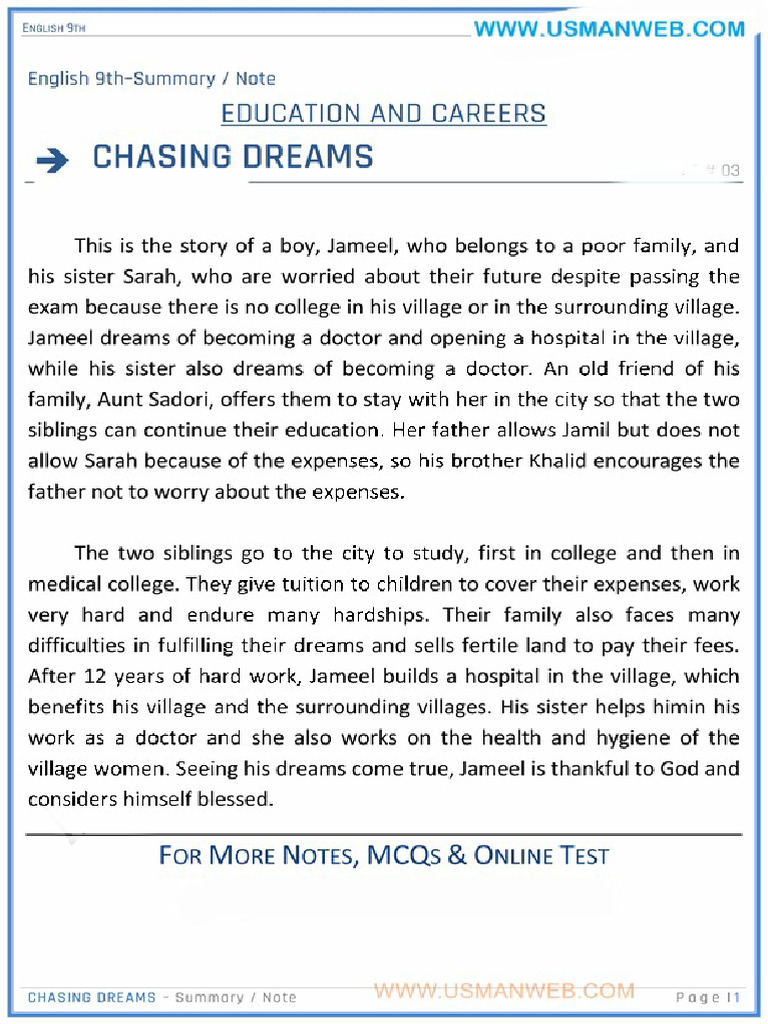 9th English Sindh Board Unit 3 New Syllabus | PDF