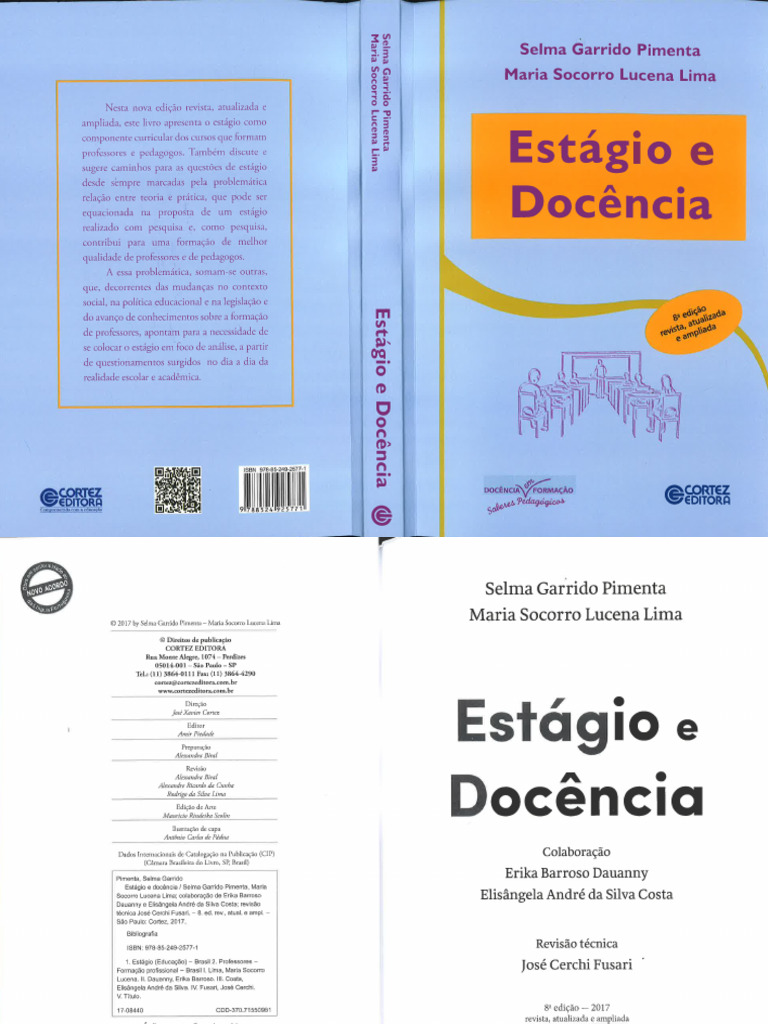 Livro Estágio e Docência (Selma Garrido Pimenta e Maria Do Socorro ...