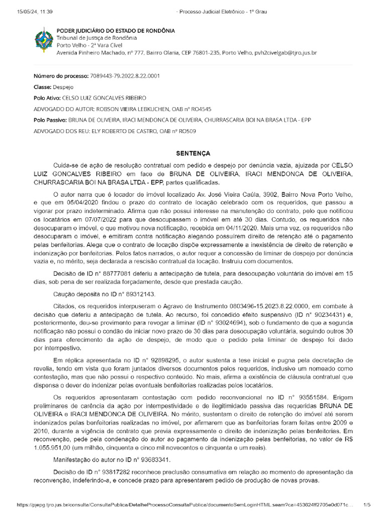 Clique e Veja A Sentenca | PDF