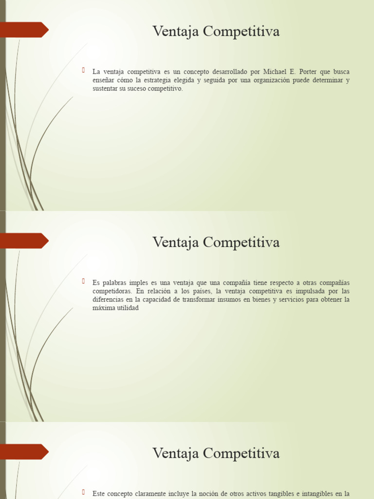 Ventaja Competitiva Dfi | PDF | Ventaja competitiva | Business