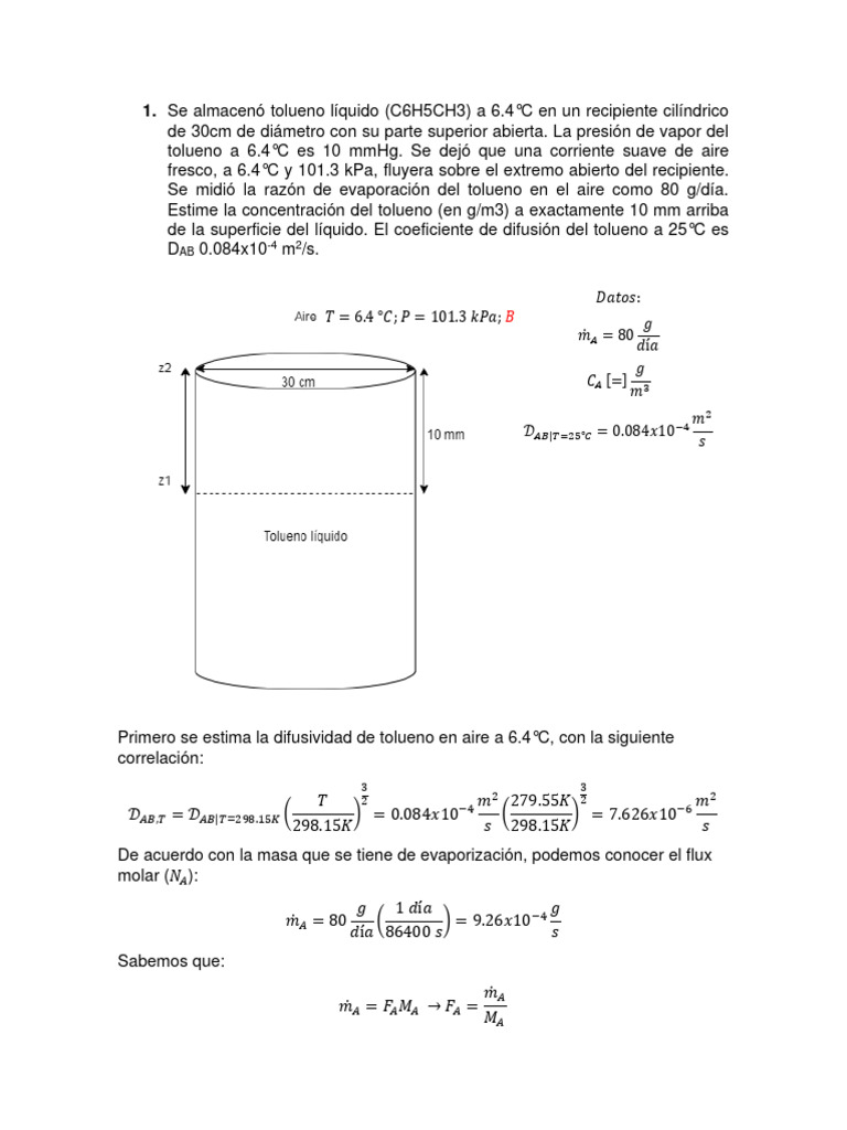 Reactores Ejercicio | PDF | Ingeniería Química | Termodinámica