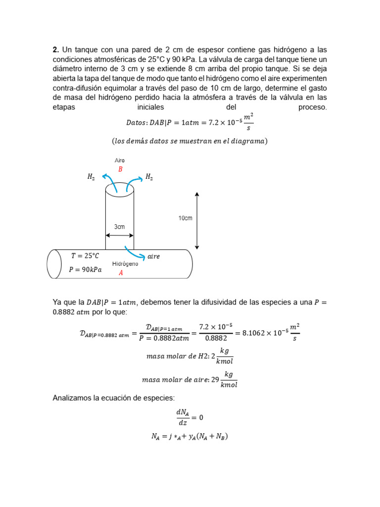 Ejercicio de reactores | PDF | Mecánica de Medios Continuos | Física Aplicada e Interdisciplinaria