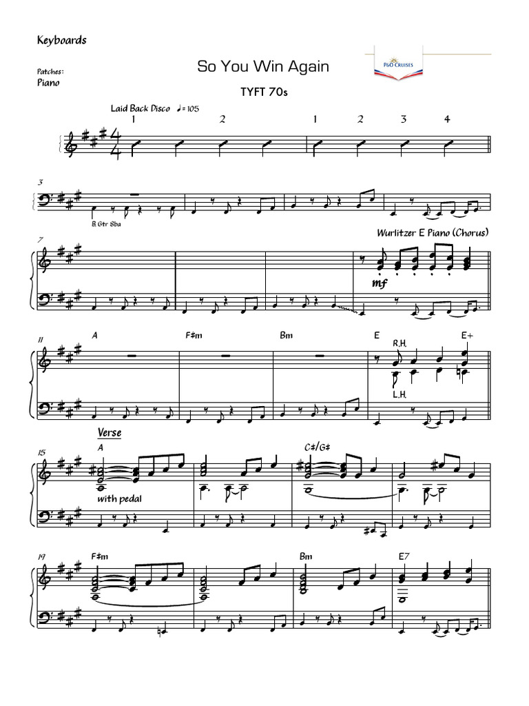 PB-70s-So You Win Again | PDF | Music Technology | Musical Compositions