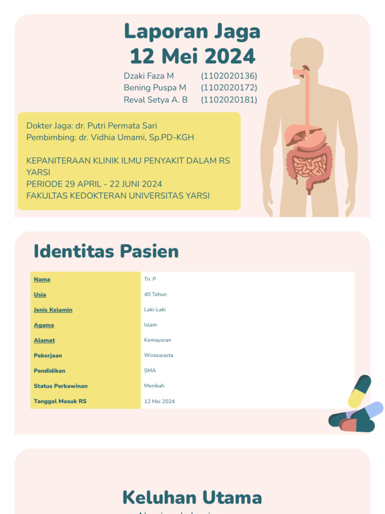 Laporan Jaga IGD Stase IPD 12 Mei 2024 | PDF