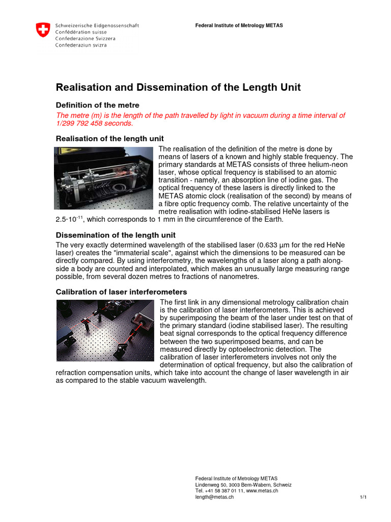 metre-unit-e-f-i | PDF | Interferometry | Metre