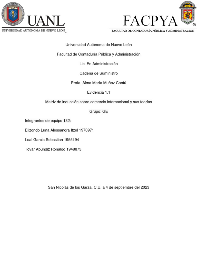 Ev1 Eq132 GE | PDF | El comercio internacional | Logística